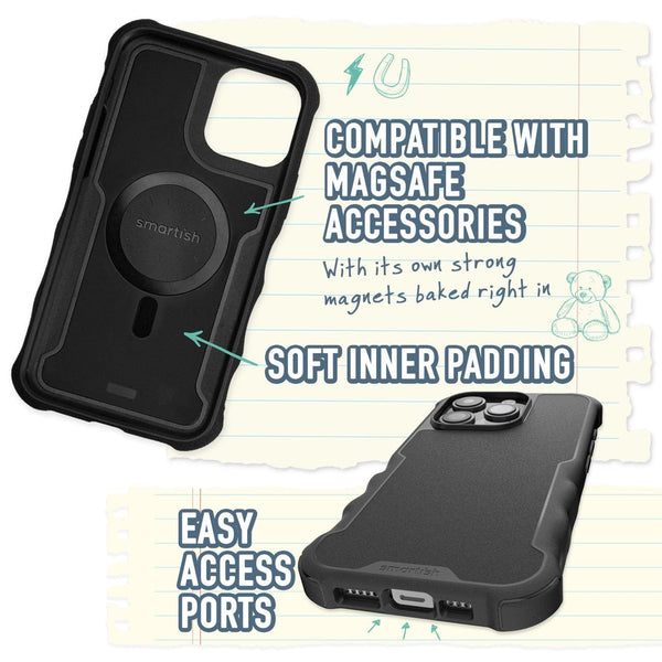 Gripzilla with MagSafe® - Armor Case for iPhone 15 Pro – Smartish